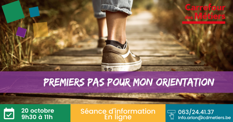 "Premiers pas pour mon orientation" en ligne - Cité des Métiers de Liège